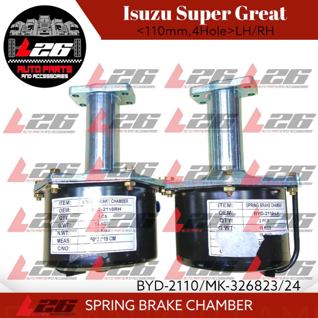 Isuzu Super Great SPRING BRAKE CHAMBER 4 Holes BYD-2110 | Shopee ...