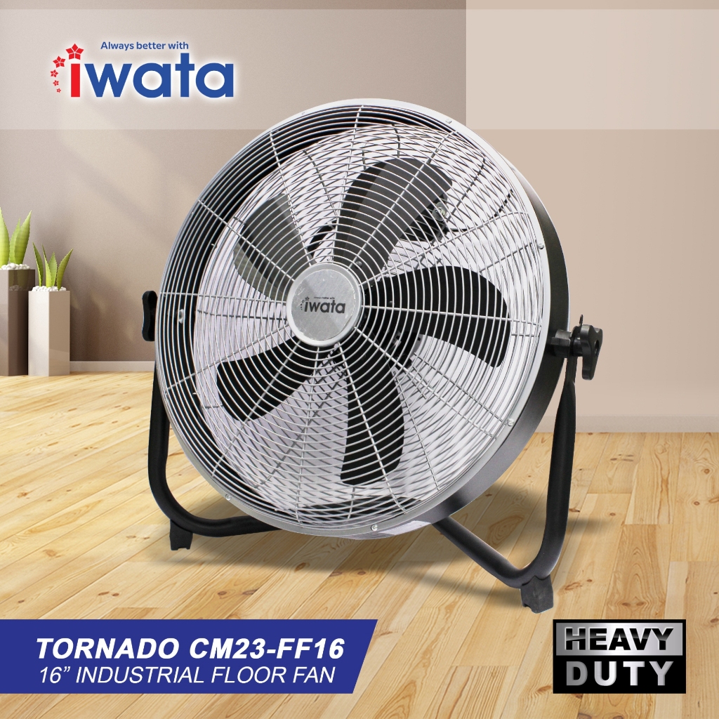 Iwata Tornado CM23-FF16 16" Industrial Floor Fan | Shopee Philippines