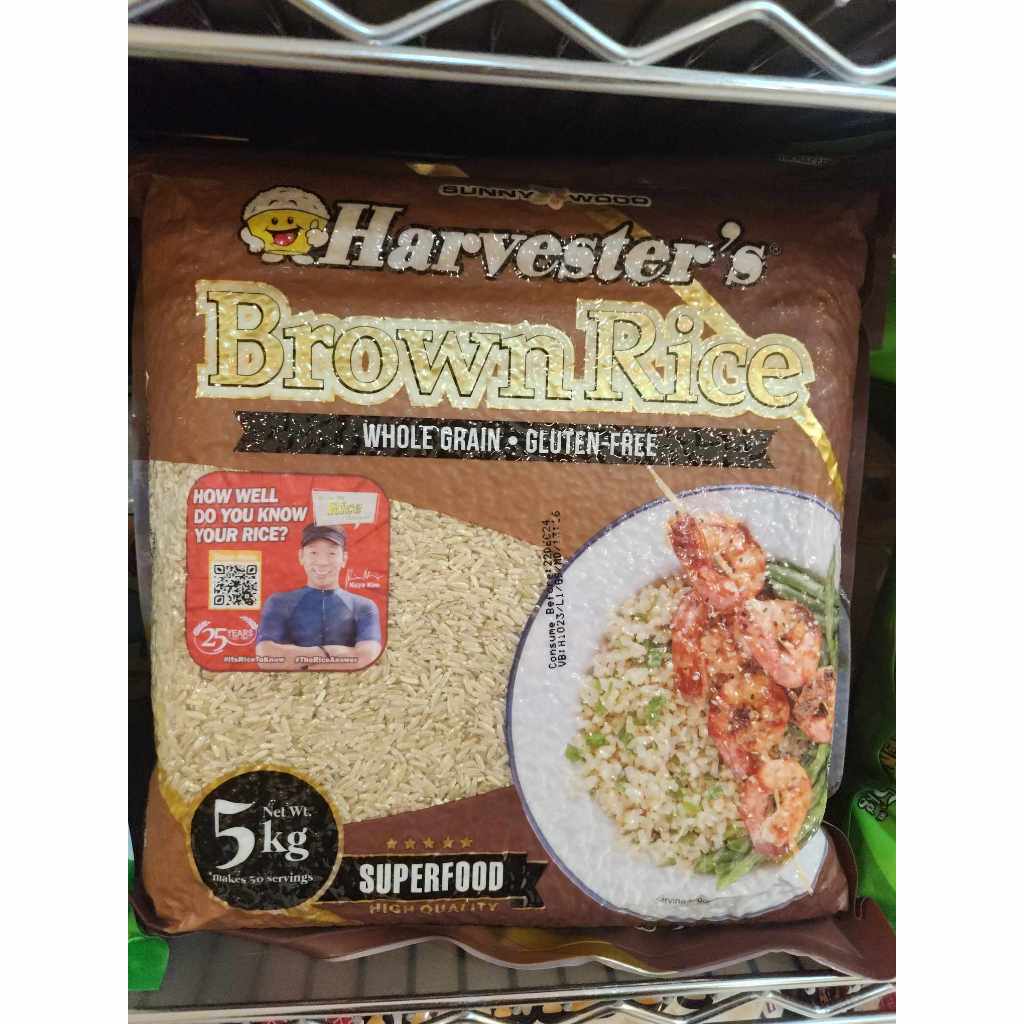 Harvester's Brown Rice 5kg (Expiry: December 2024) | Shopee Philippines