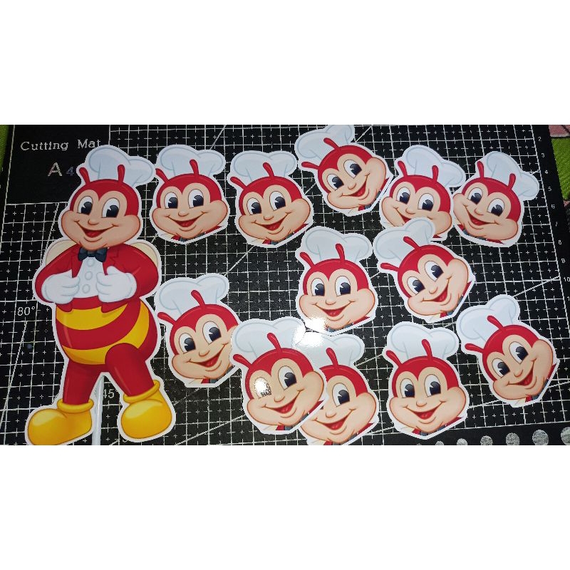 customized photo Printed cake toppers and cupcakes Jollibee only themed ...