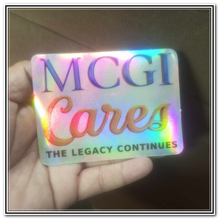 Hologram MCGI Cares Sticker Decals Decal for Car Tumbler Motorcycle ...