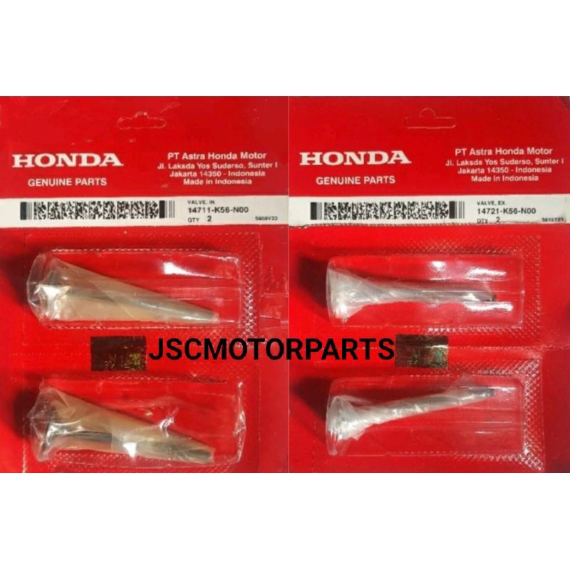 GENUINE RS150/CB150/CBR 150 V3/V4 / SUPRA GTR 150 ENGINE VALVE SET (4 ...