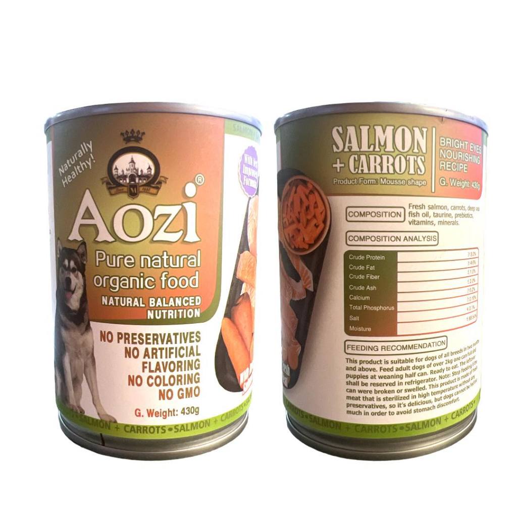 430g All Stages Adult Puppy Aozi Can Dog Wet Food Pet Essential 24/7 ...