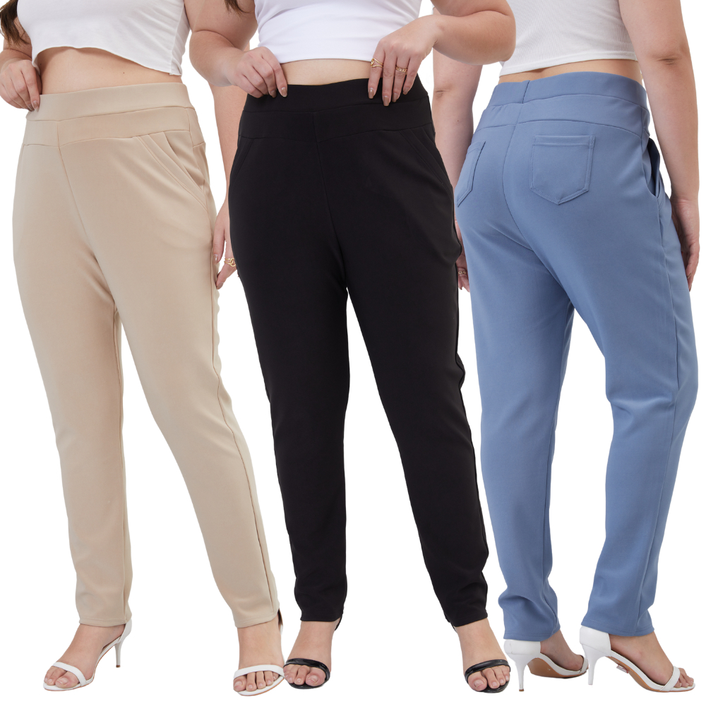 Super Plus Size Jegging Slacks Pants for Women MAKAPAL 665 | 664 | 668 ...
