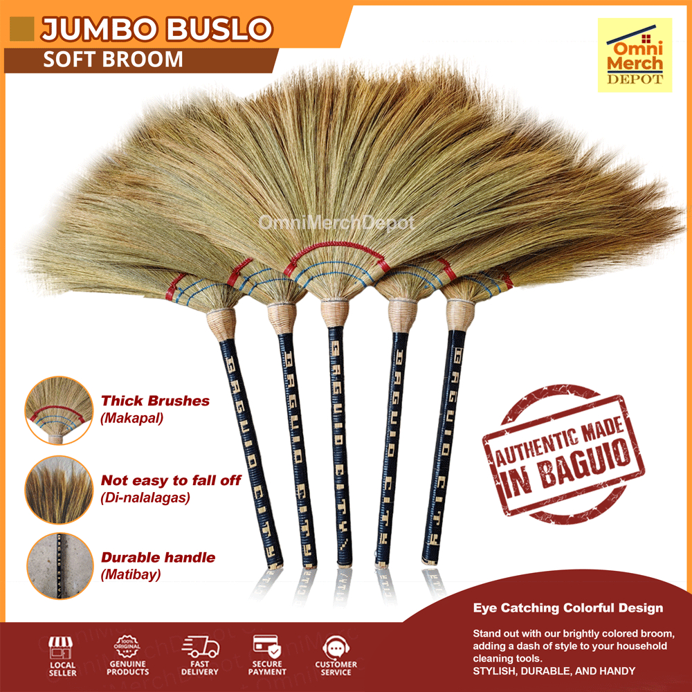 Jumbo Buslo Soft Broom Walis Tambo Makapal & Matibay Floor Cleaning ...