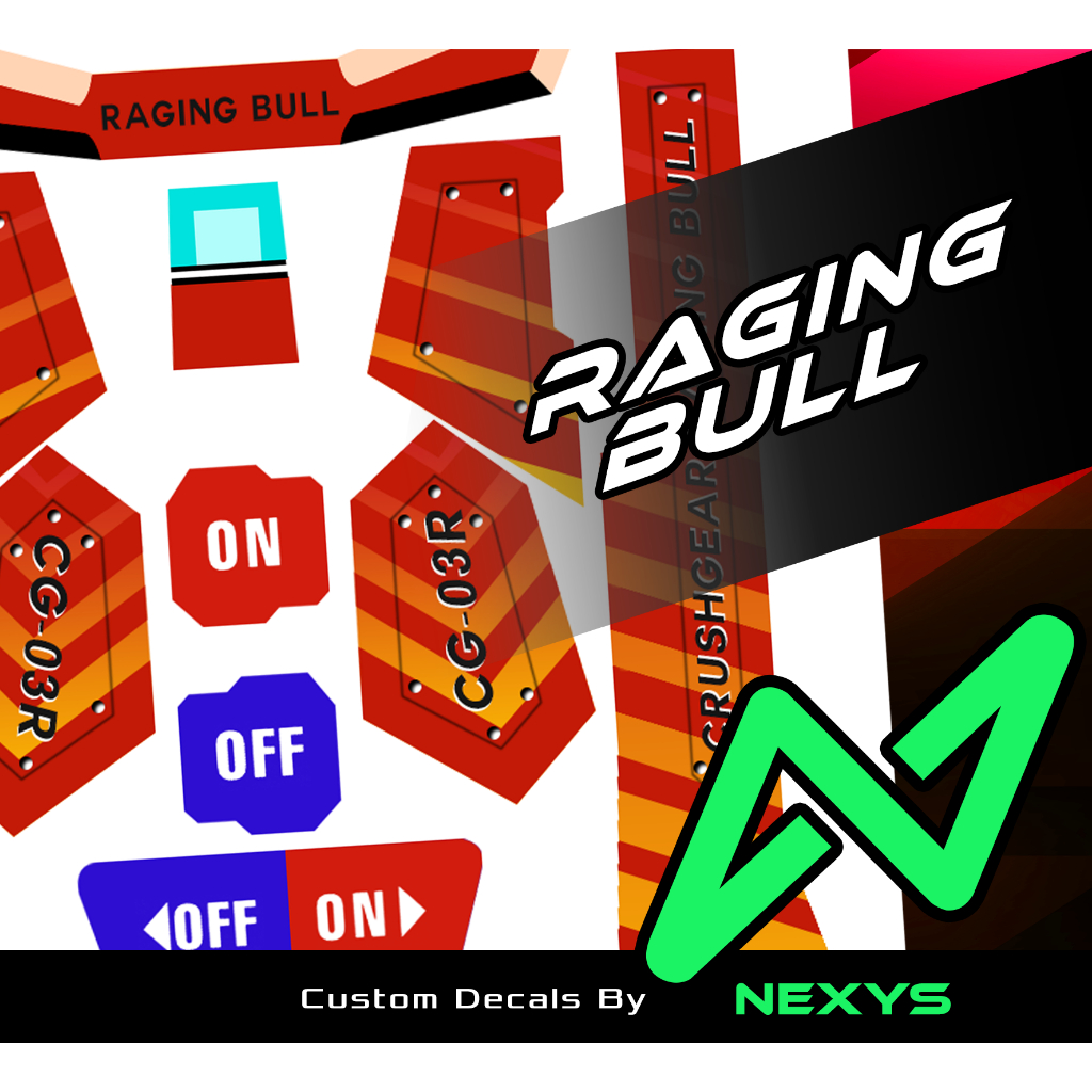 Crush Gear - Raging Bull Sticker | Shopee Philippines