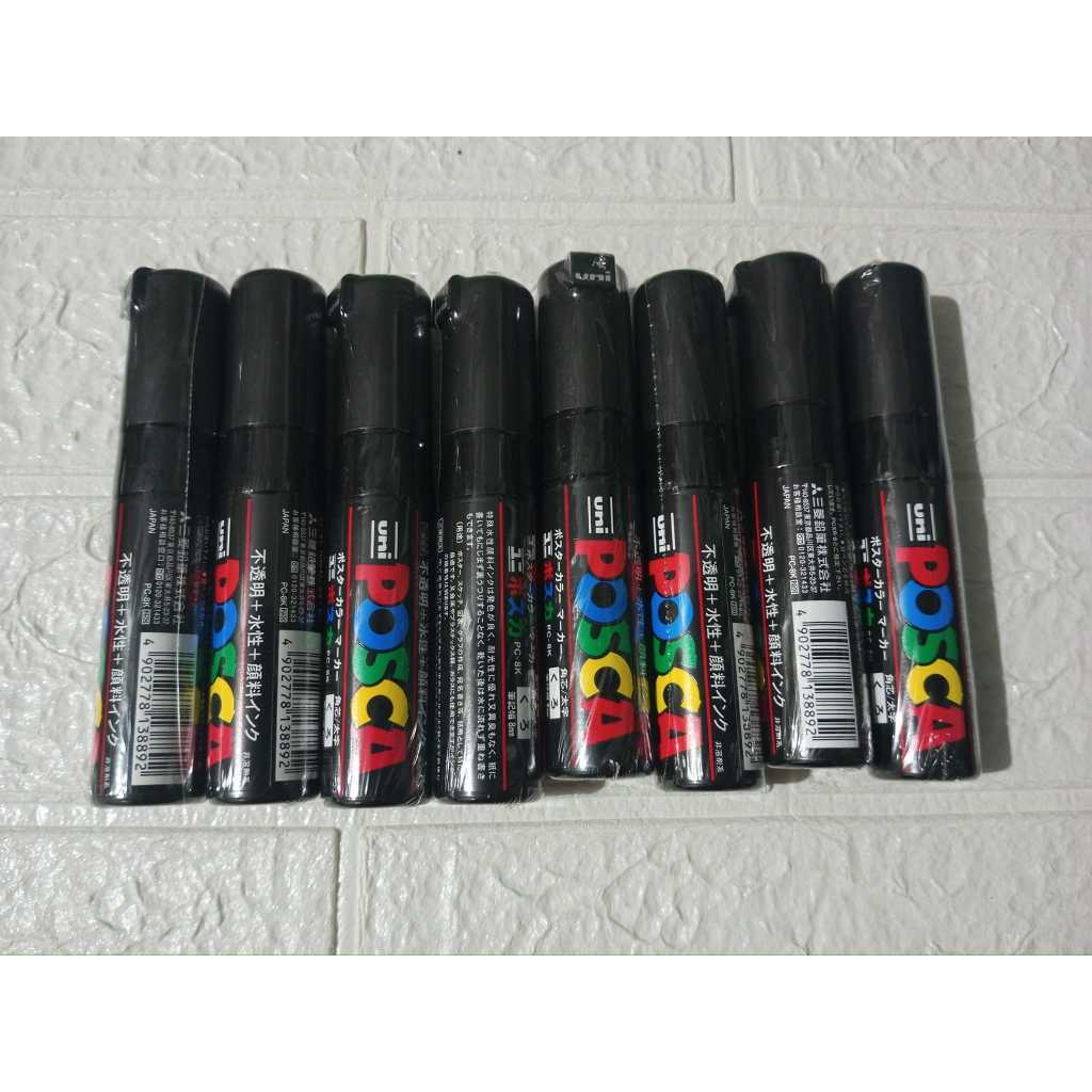 CHEAPEST PRICED BLACK posca markers (PC8K, 5M, 3M, 1M) | Shopee Philippines