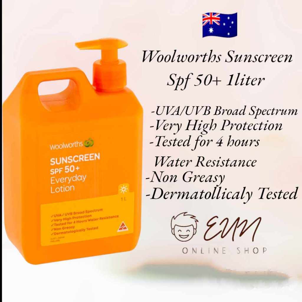 Woolworth's Sunscreen SPF 50+ Lotion {Imported from Australia} | Shopee ...