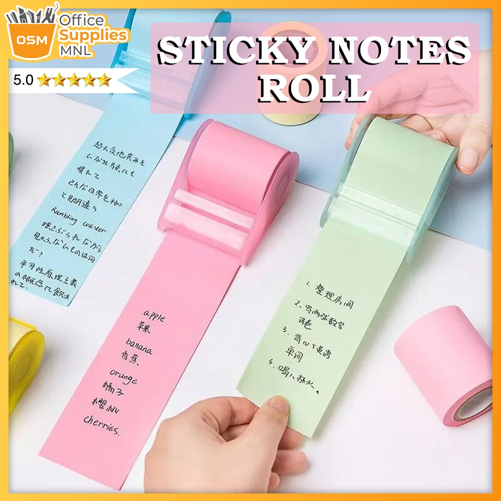Memo Tape Sticky Notes Roll Bookmark Memo Pad Magic 8mtrs | Shopee ...