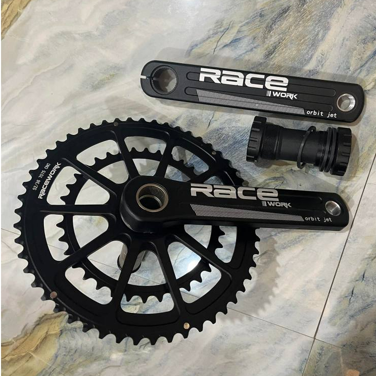 RACEWORK CRANKSET ORBIT JET 52T/36T CNC | Shopee Philippines