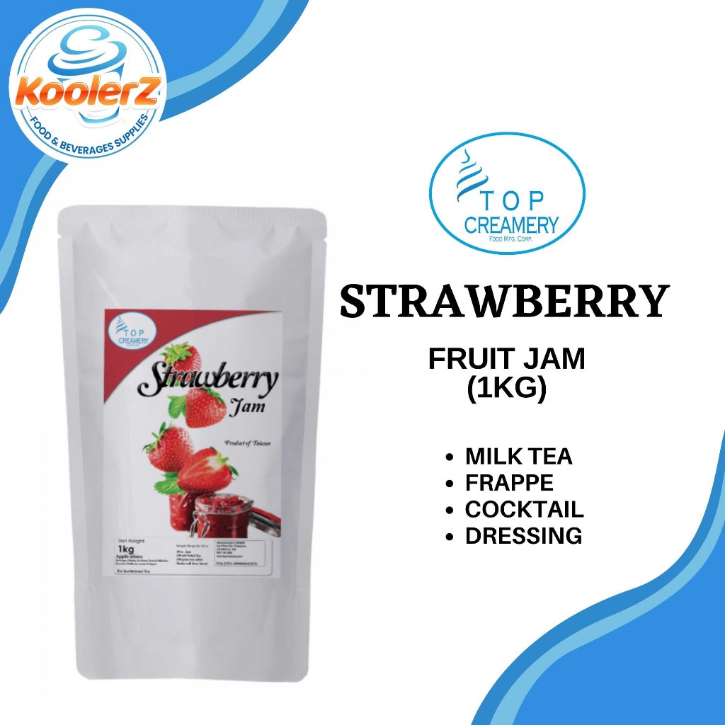 Top Creamery Strawberry Jam 1kg | Shopee Philippines