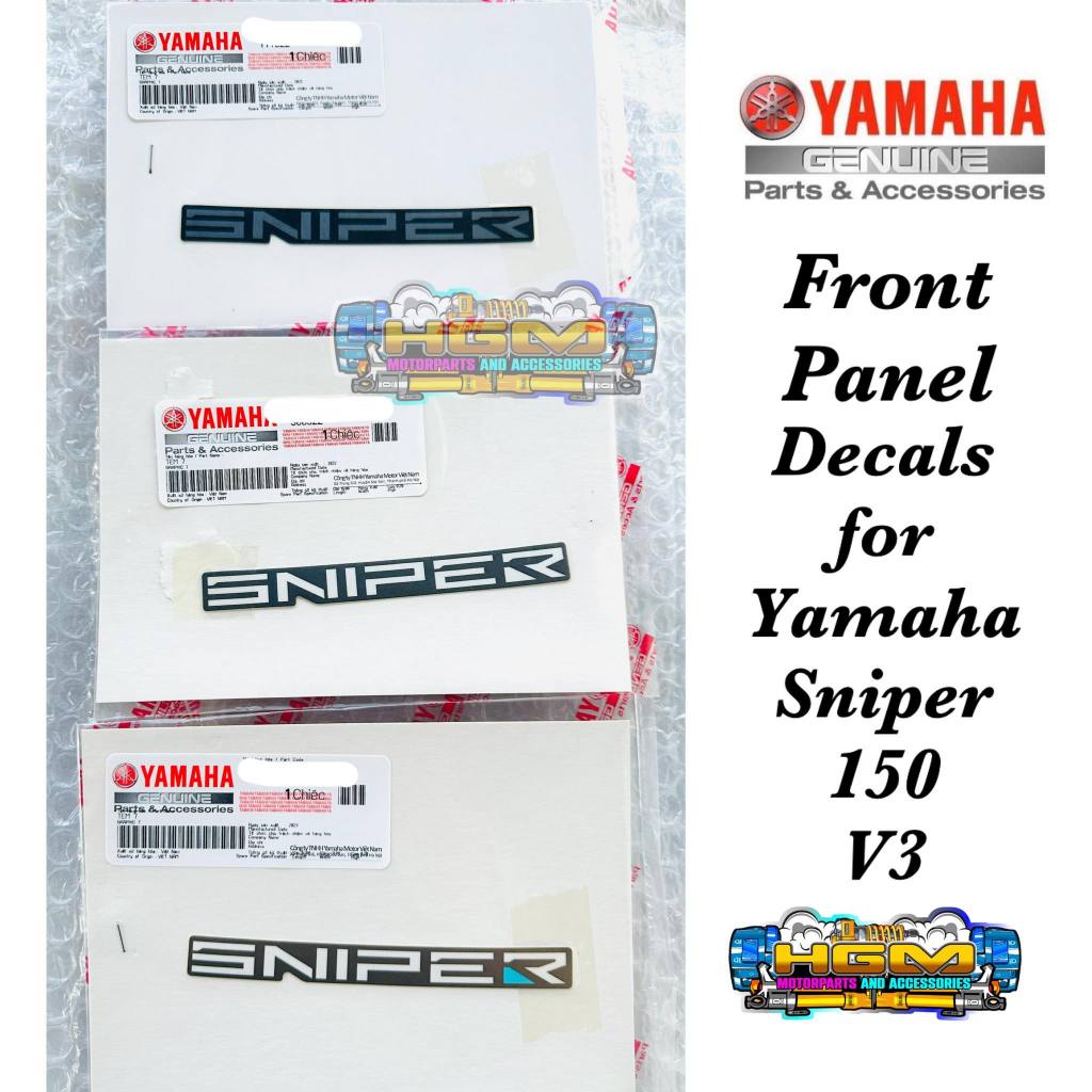 FRONT PANEL DECALS FOR SNIPER 150 V3 VVA | YAMAHA GENUINE PARTS ...