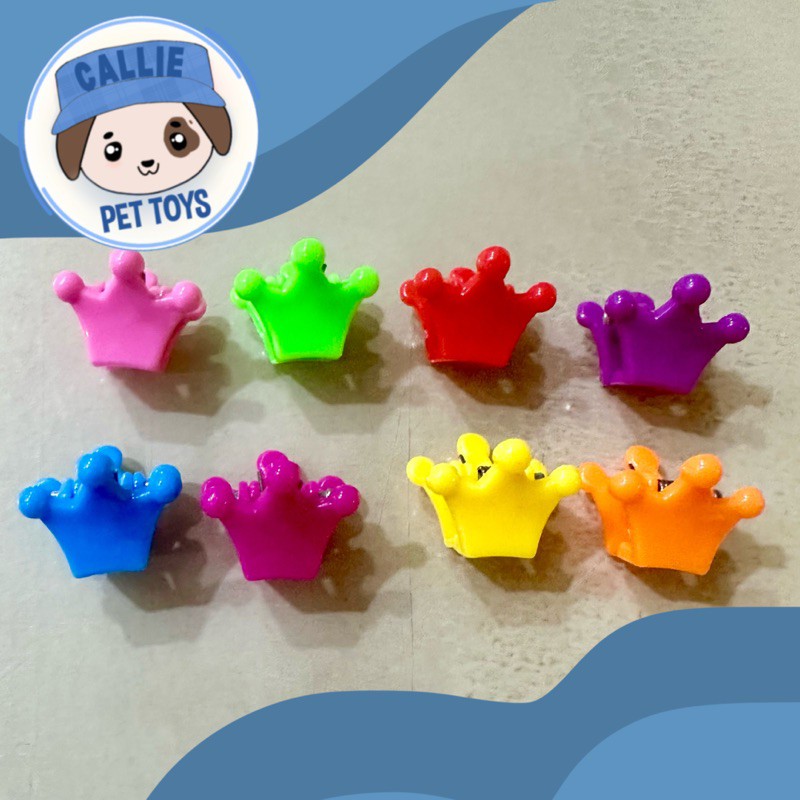 Pet Dog and Cat Fur Pins Clips Crown design (sold per 4 pcs) | Shopee ...