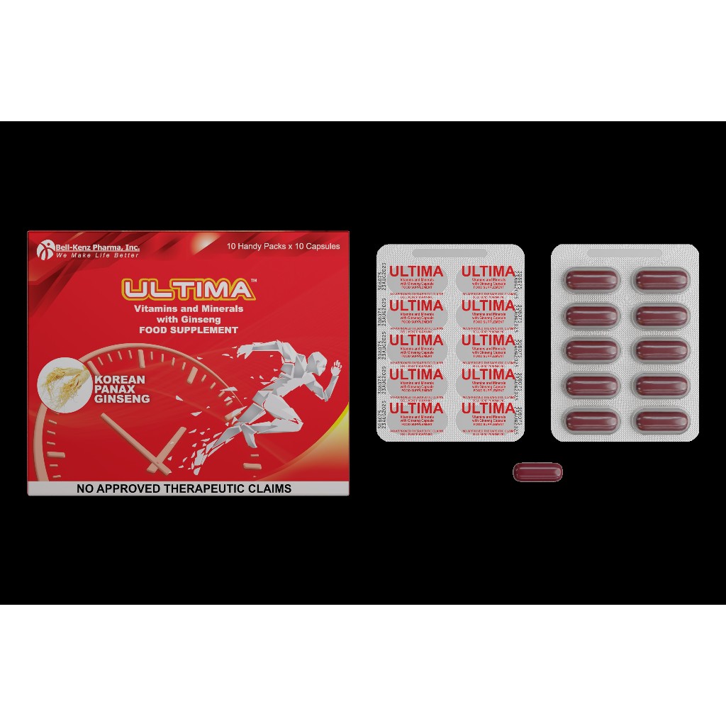 Ultima Vitamins + Minerals with Ginseng 100 pcs | Shopee Philippines