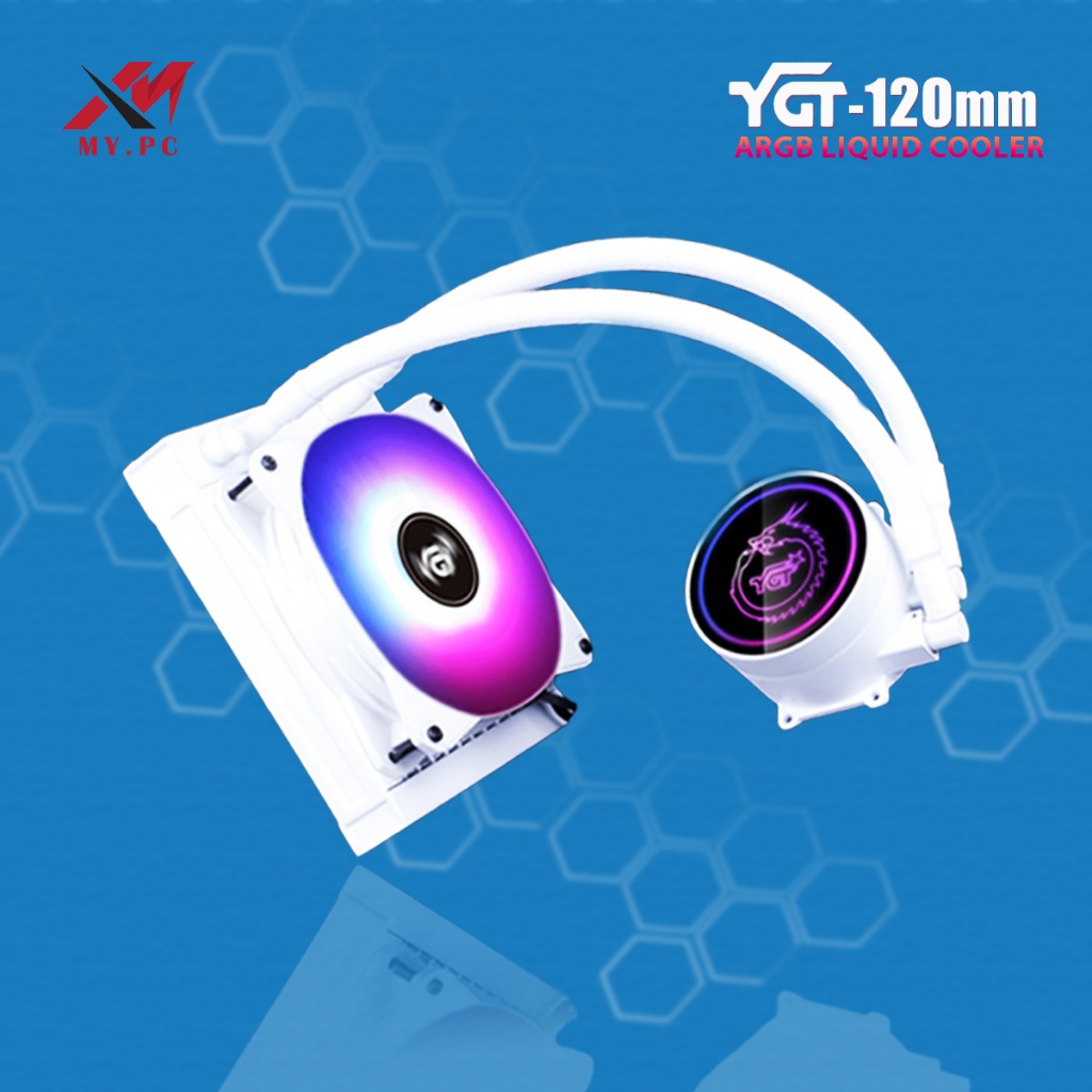 YGT 120mm black/white/pink Liquid Cooling Fan for Computer Case with 5v ...