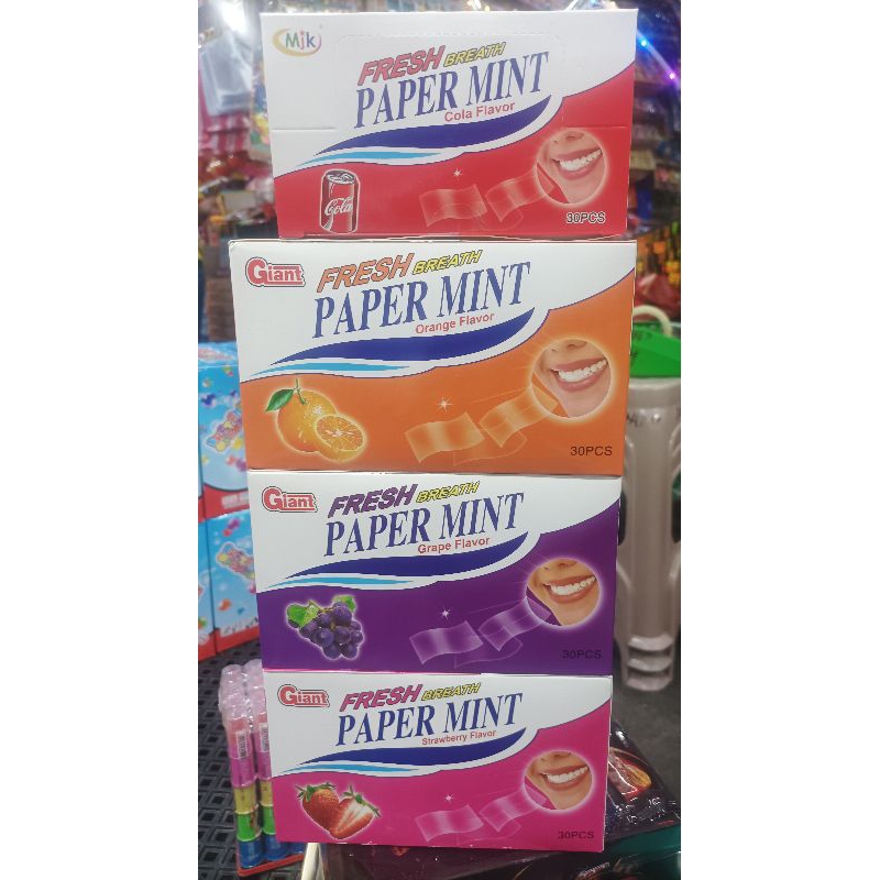 •GIANT• & •MJK• Papermint | 30 PCS | | Shopee Philippines