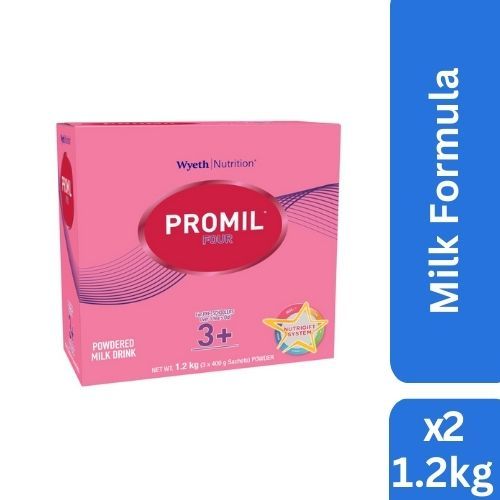 PROMIL FOUR Powdered Milk Drink for Over 3 Years Old 1.2kg Bundle of 2 ...