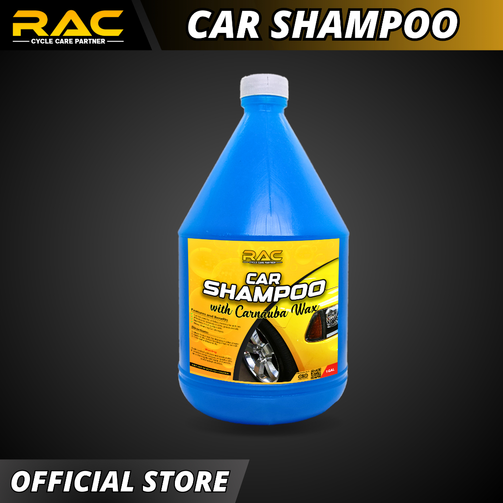 RAC 1 Gallon Premium Car Shampoo With Carnauba Wax | Shopee Philippines
