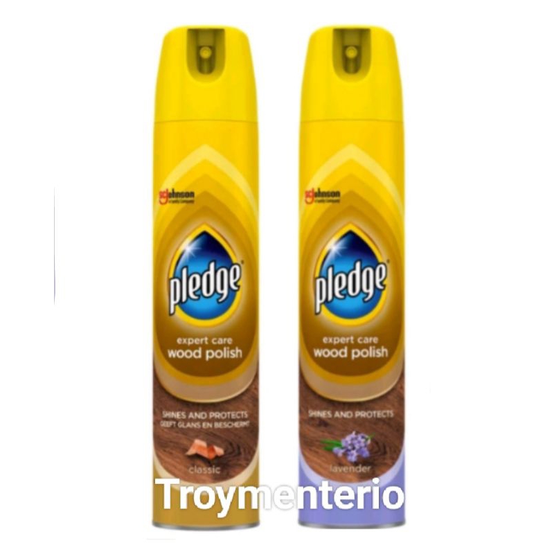 Pledge Expert Care Wood Polish Classic/Lavender (250ml) Made in UK ...