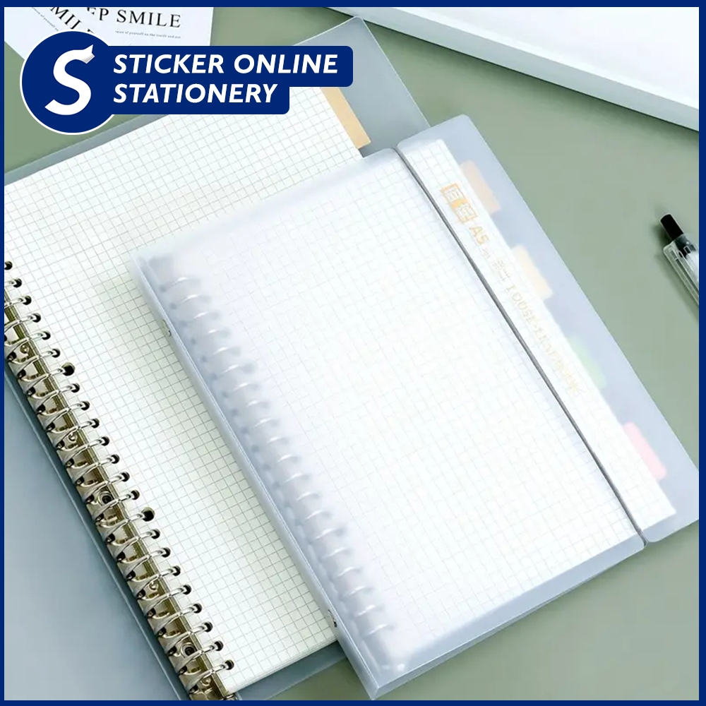 NEW! Minimalist Notebook PP Binder (A5/A6/A7) 50sheets Refill Paper ...