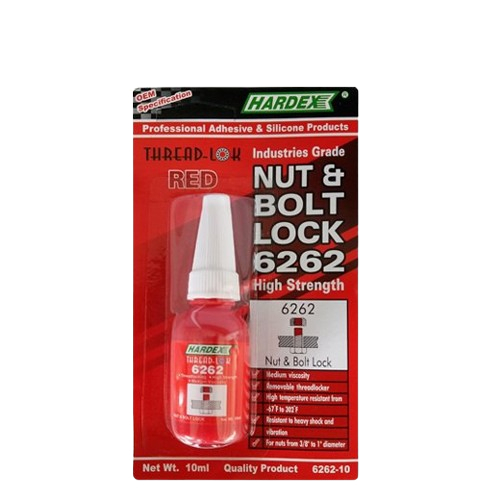 Hardex Threadlock Nut and Bolt Lock Adhesive 10ml (Red – High Strength ...