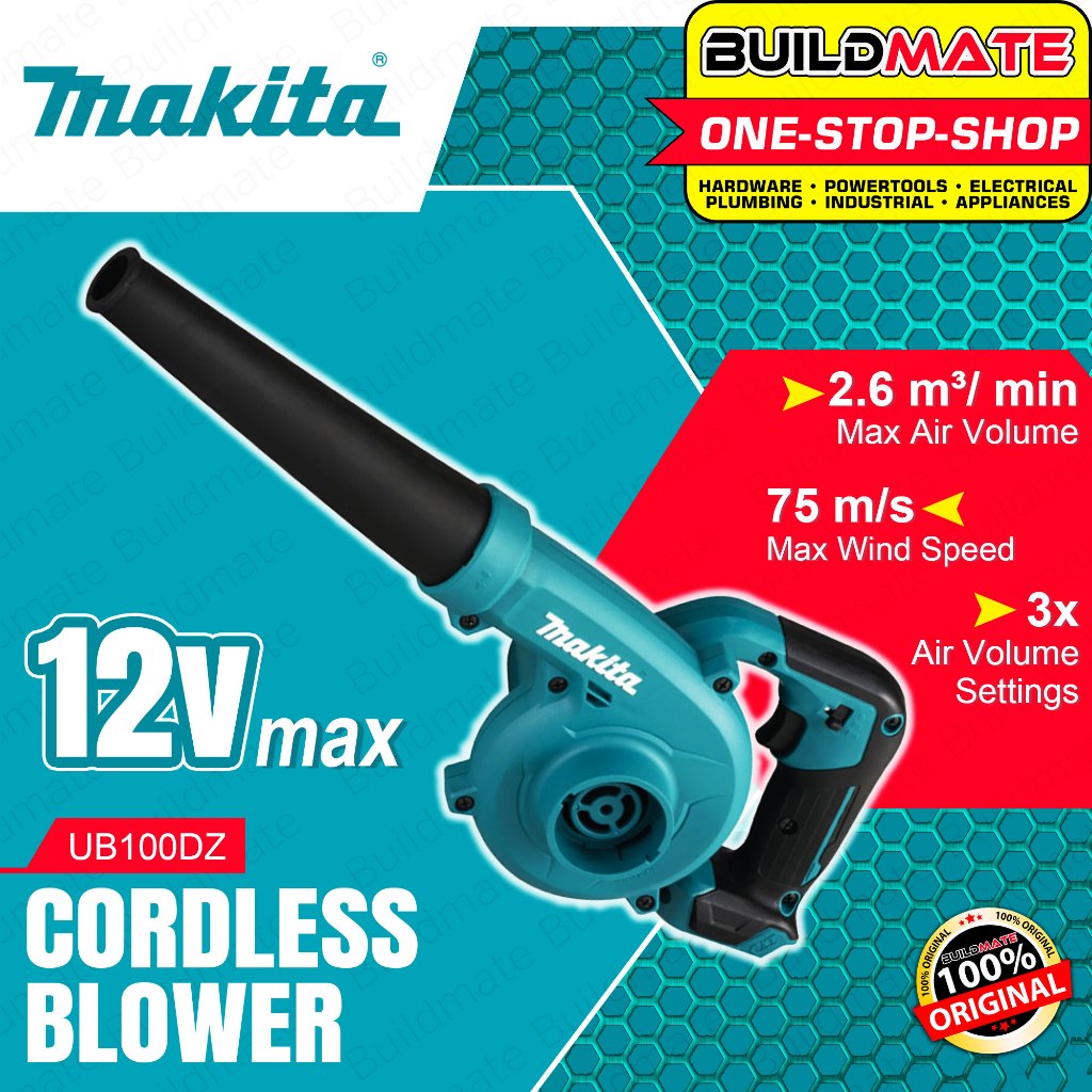 BUILDMATE Makita 12V Max Lithium-Ion Cordless Blower Maximum Air Volume 2.6m/min (BARE TOOL ...