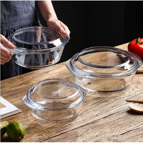 A_G 4129 Glass casserole glass borosilicate baking dish casserole ...