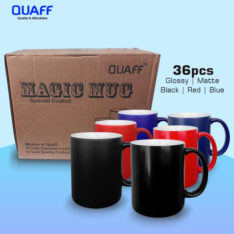 Magic mug matte&glossy (Red, Blue, Black) | Shopee Philippines