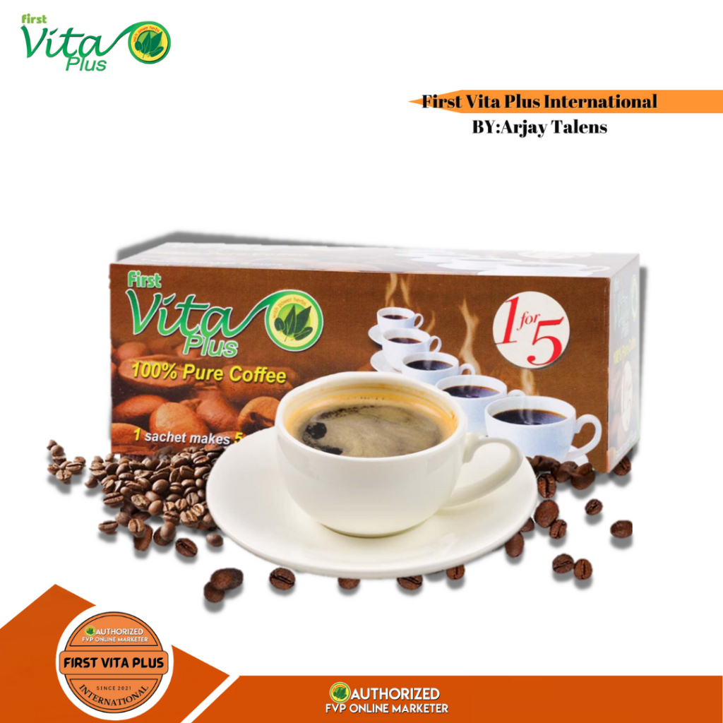 First Vita Plus 1 For 5 Coffee 100% Pure Coffee /30 Sachets | Shopee ...