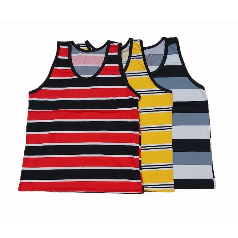 (3pcs) SANDO STRIPES ADULT CAN FIT UP TO LARGE ASSORTED STICKER AND ...