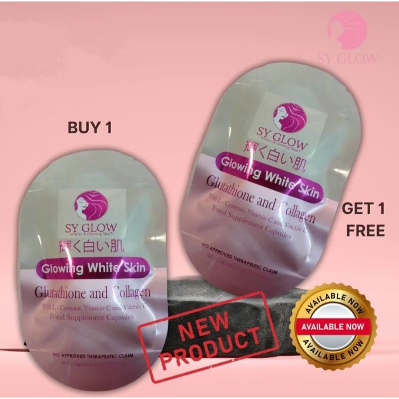 SY GLOW GLUTATHIONE and COLLAGEN 30 capsules x 750mg | Shopee Philippines