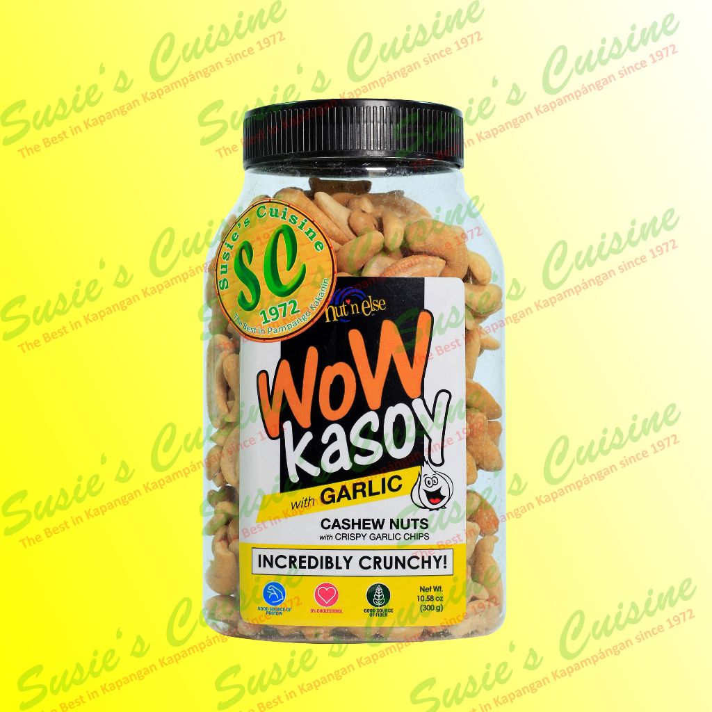 SC - Wow Kasoy Cashew Nuts with Crispy Garlic Chips 300g (Nut n' Else ...