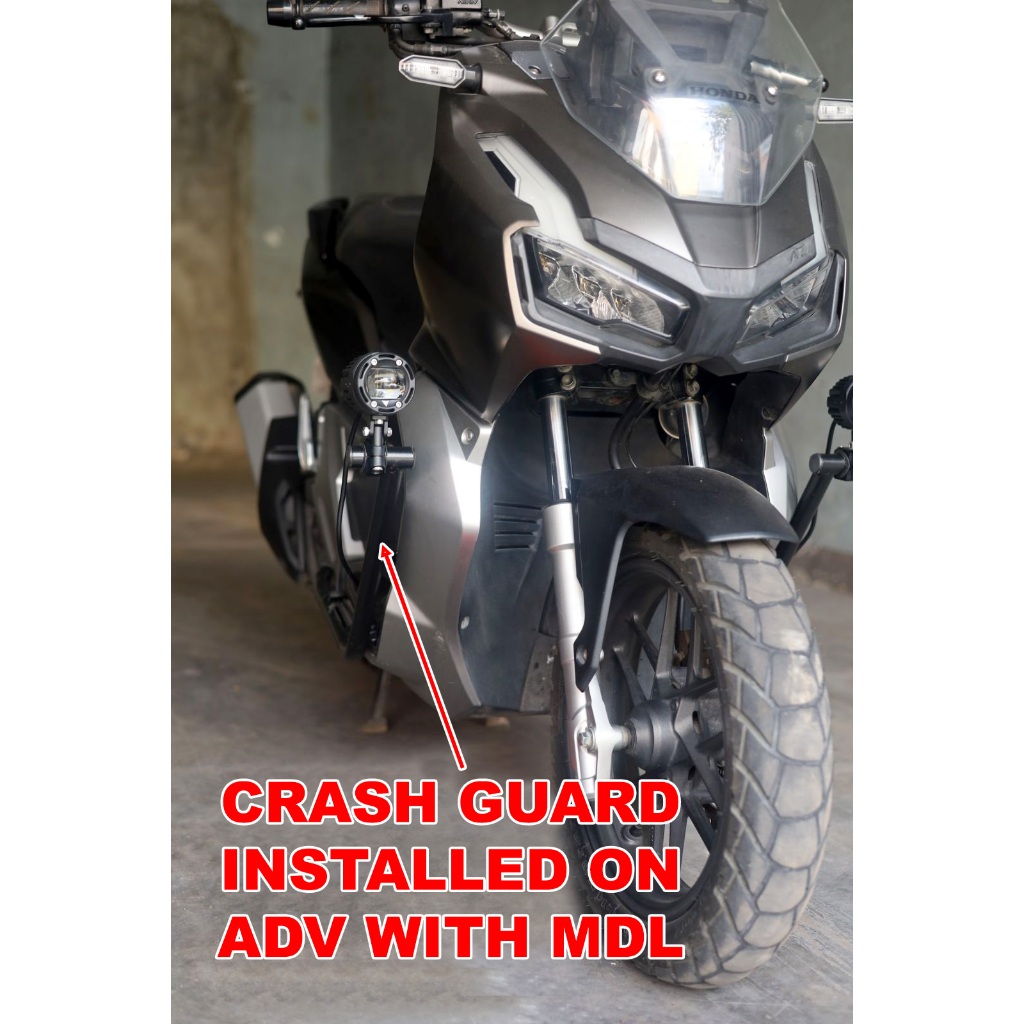 Motorcycle CRASH GUARD for ADV150, ADV160, NMAX V1/V2, AEROX V1 & V2 & PCX160, Protective Bump ...