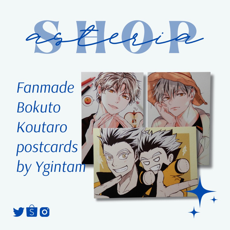 Haikyu!! HQ Bokuto Koutaro fanmade postcards by ygintam | Shopee ...