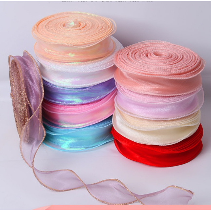 sheer rchiffon ribbon organza satin ribbons,bouquet gift wrap bow ...