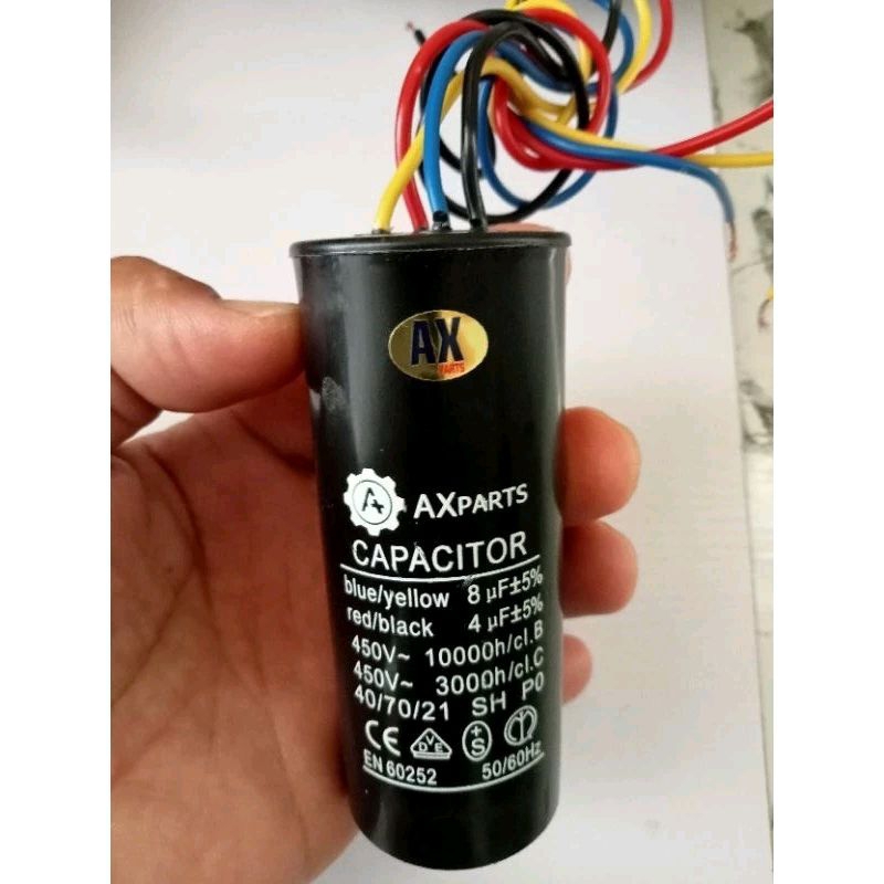 8+4 DUAL CAPACITOR FOR WASHING MACHINE | Shopee Philippines