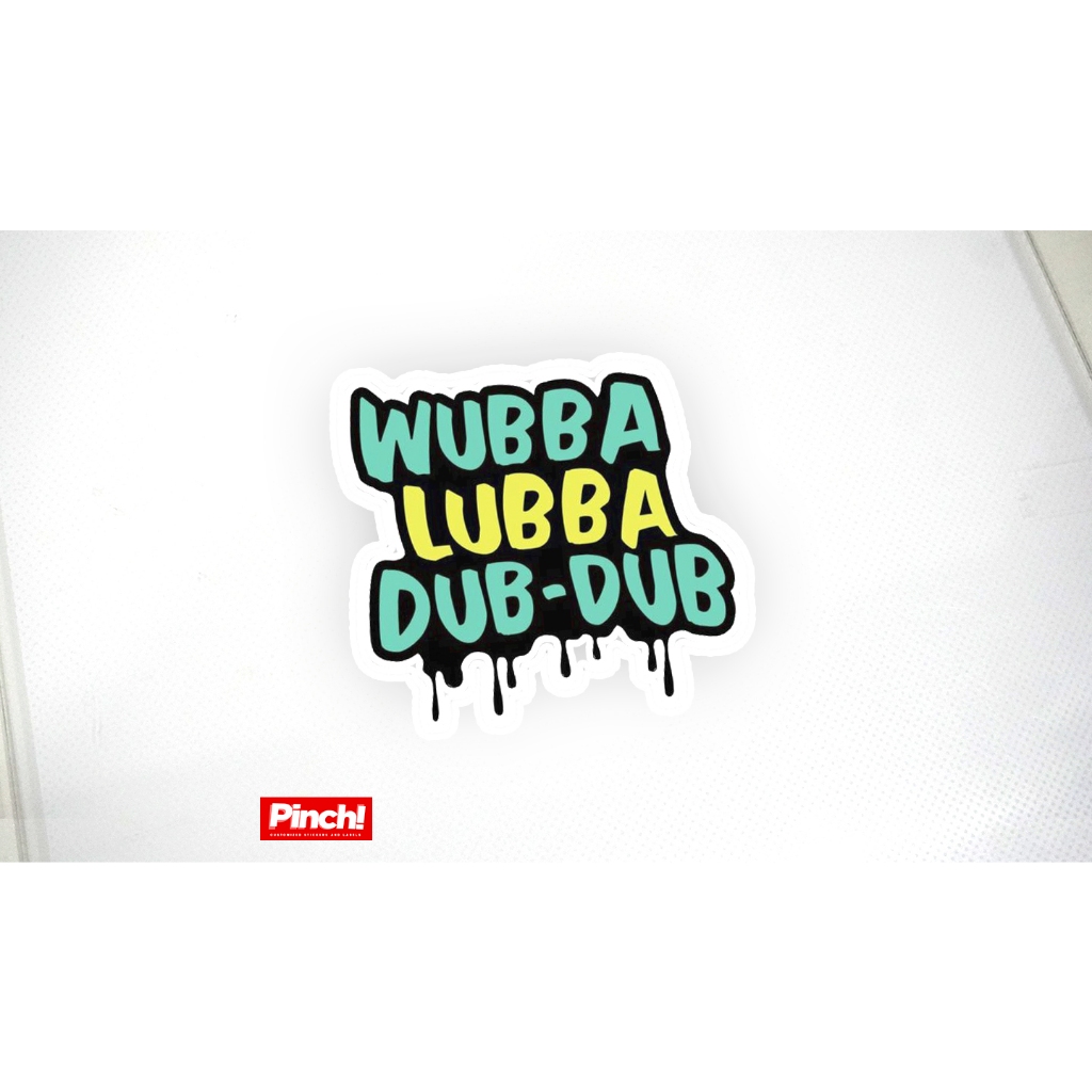 Pinch Sticker - Wubba lubba dub dub! 4pcs | Shopee Philippines