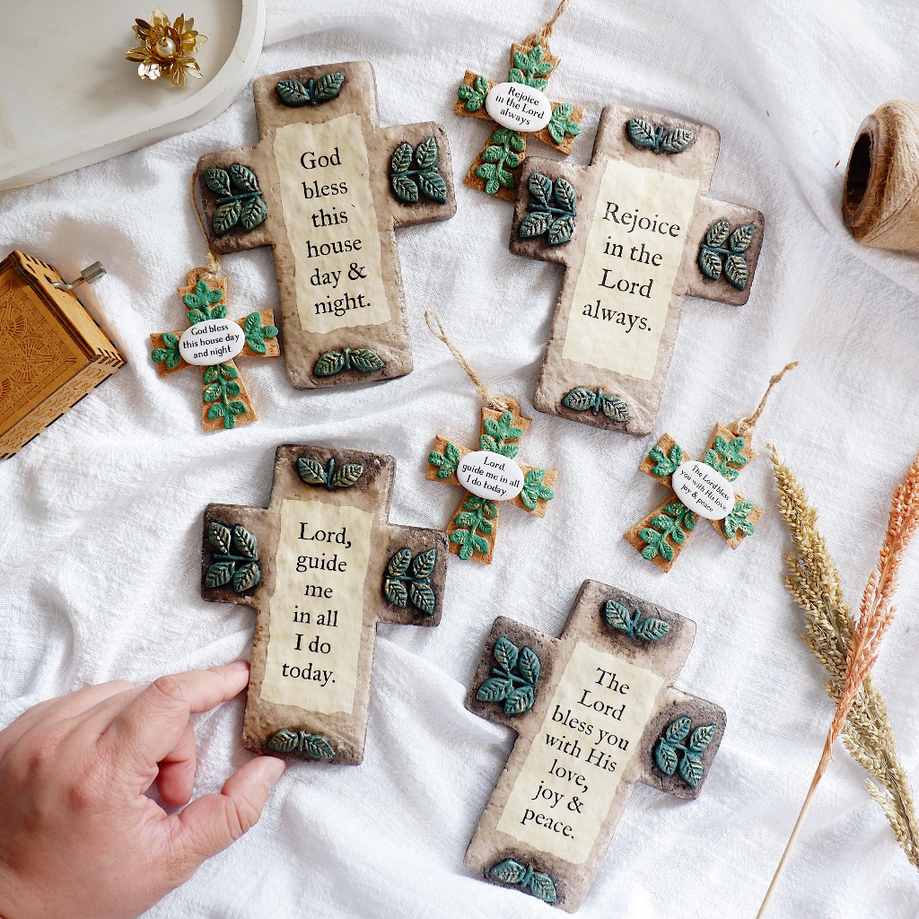 Papemelroti Ivy Cross | Bible Verse Quotes Christian Religious Crucifix ...