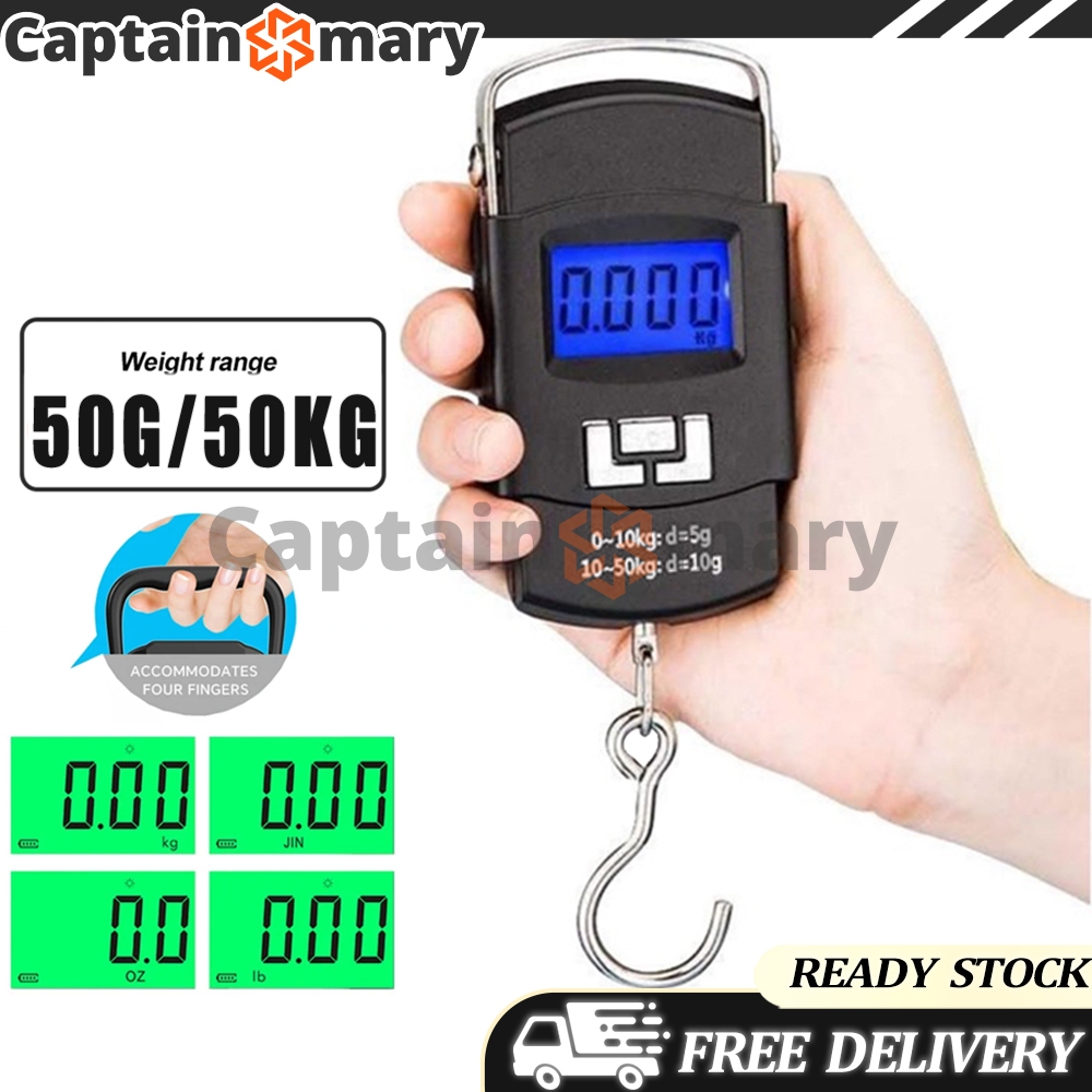 50kg/10g Hanging Electronic Digital Scale For Luggage ,Postal ,Fishing ...