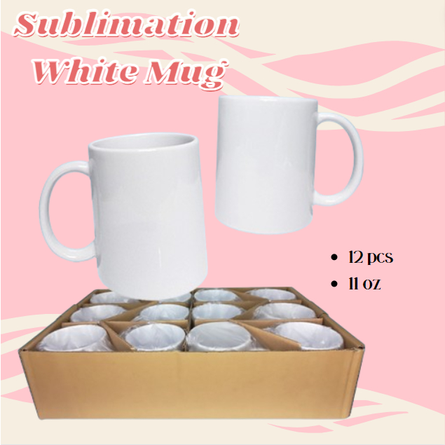 QUAFF Coated White Mug 11oz (12pcs) | Shopee Philippines