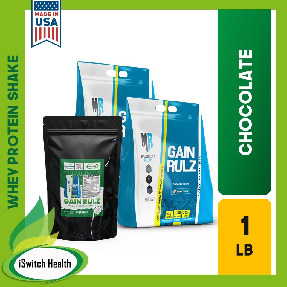 Muscle Rulz Gain Rulz 1LBS and 2LBS (REPACKED) | Premium Weight Gain ...