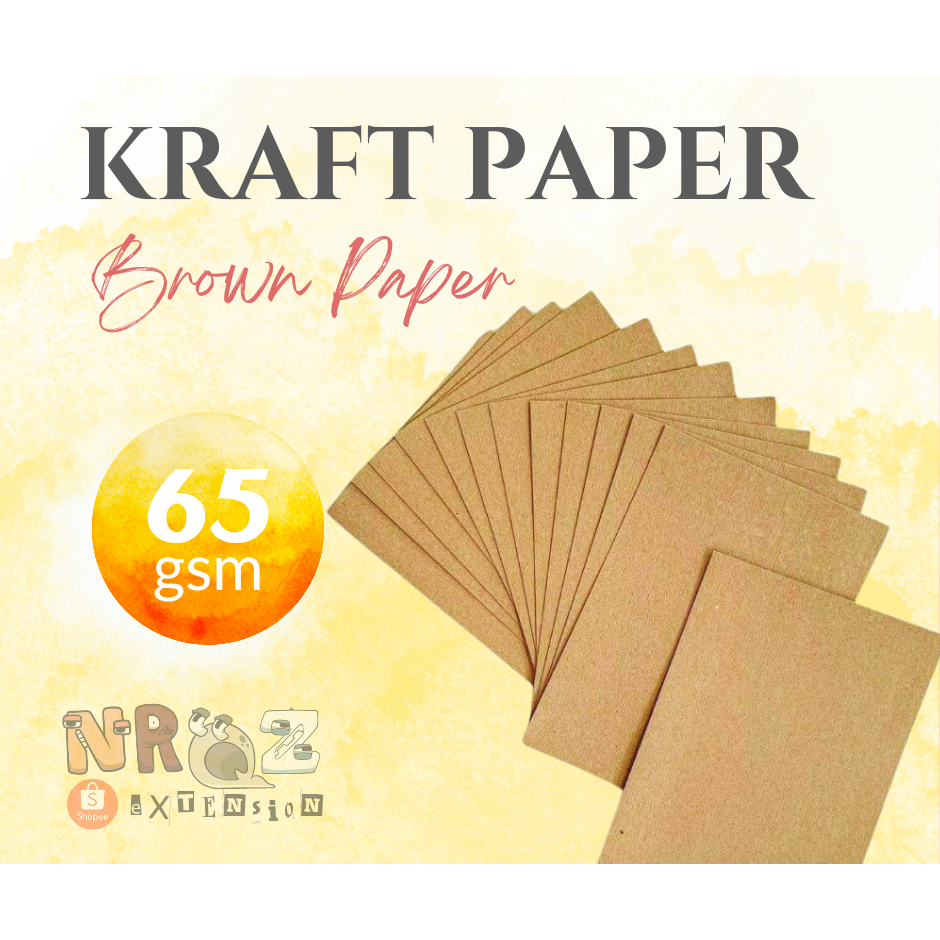 KRAFT PAPER, BROWN PAPER - 63gsm MANIPIS | Shopee Philippines
