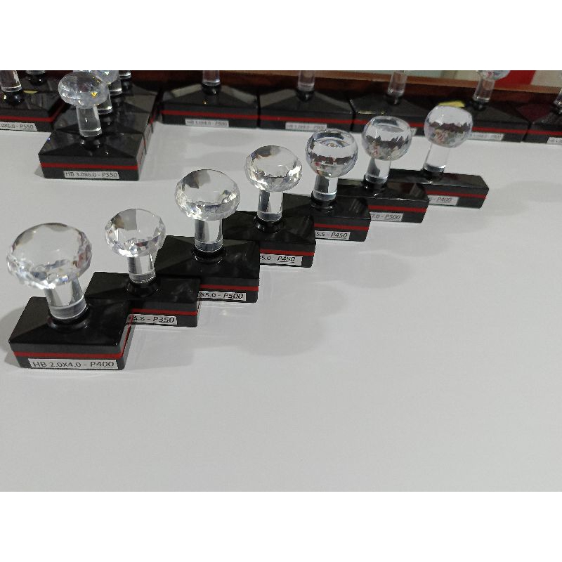 HB Rectangular Company Stamp Crystal | Shopee Philippines