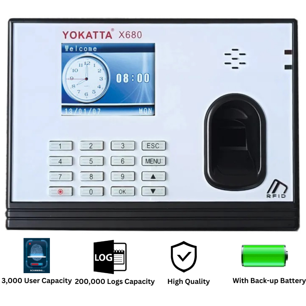 YOKATTA X680 Fingerprint biometric scanner for time & attendance ...