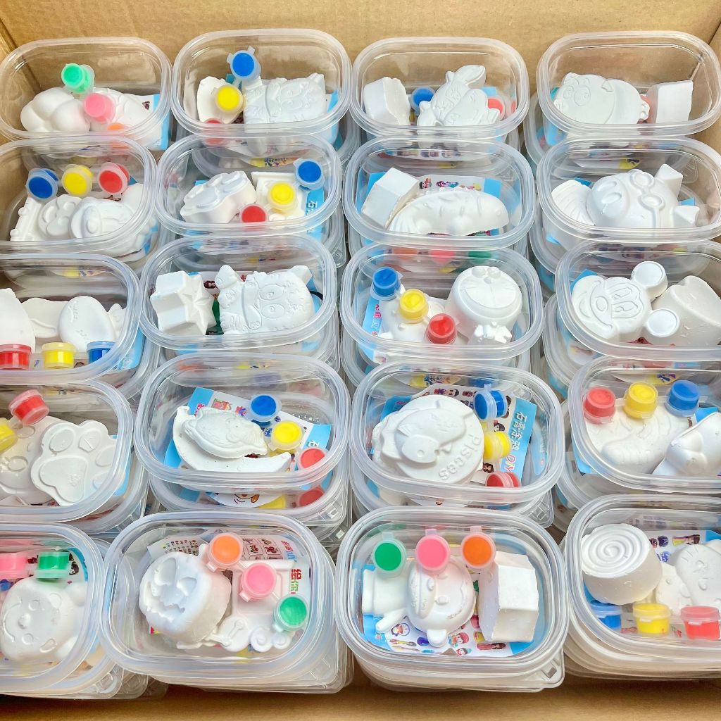 {In stock}Cartoon Coloring Plaster Doll Plaster Painting Set Coloring ...