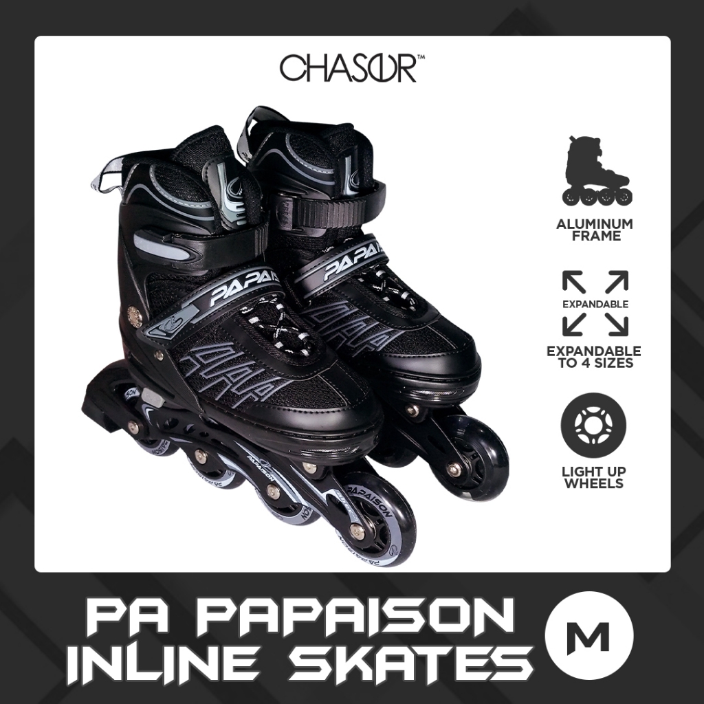 PA Papaison Adjustable Inline Roller Skates (E030) Small/Medium/Large ...