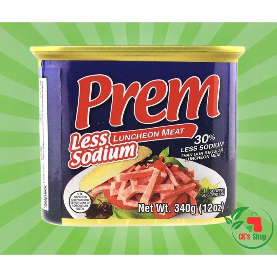 Prem Less Sodium Luncheon Meat 340g | Shopee Philippines