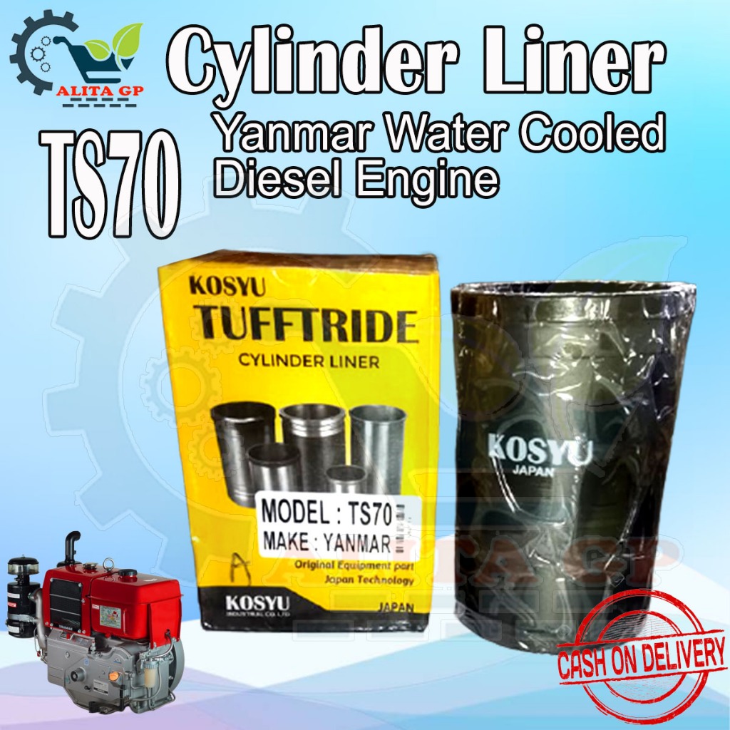 Cylinder Liner Yanmar TS70 NS70 SS70 NS65 Water Cooled Diesel Engine ...