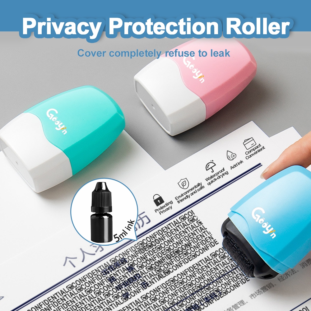 Identity Theft Protection Roller Stamp Security Stamp Roller Privacy ...