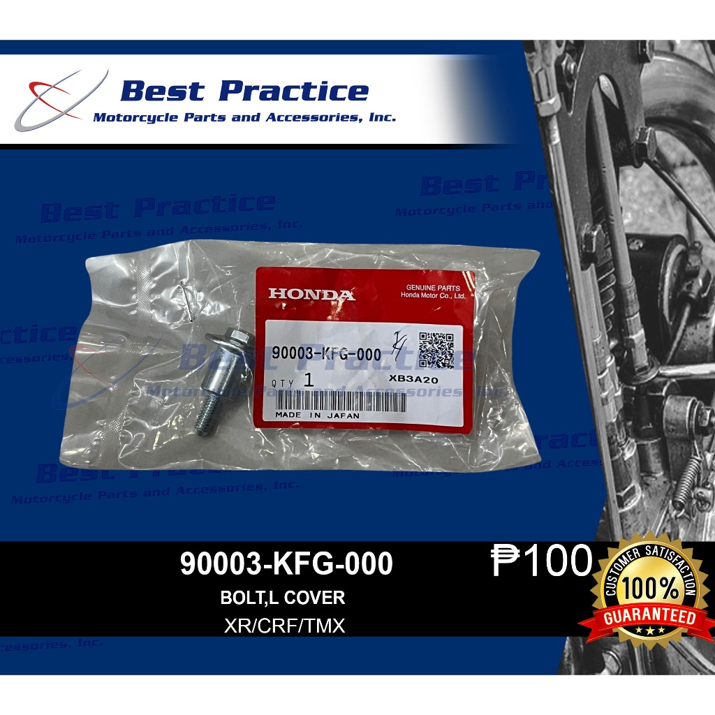 Honda Cylinder Head Bolt CB 110 / XR 125 / XR 150 / Supremo 150 Genuine ...